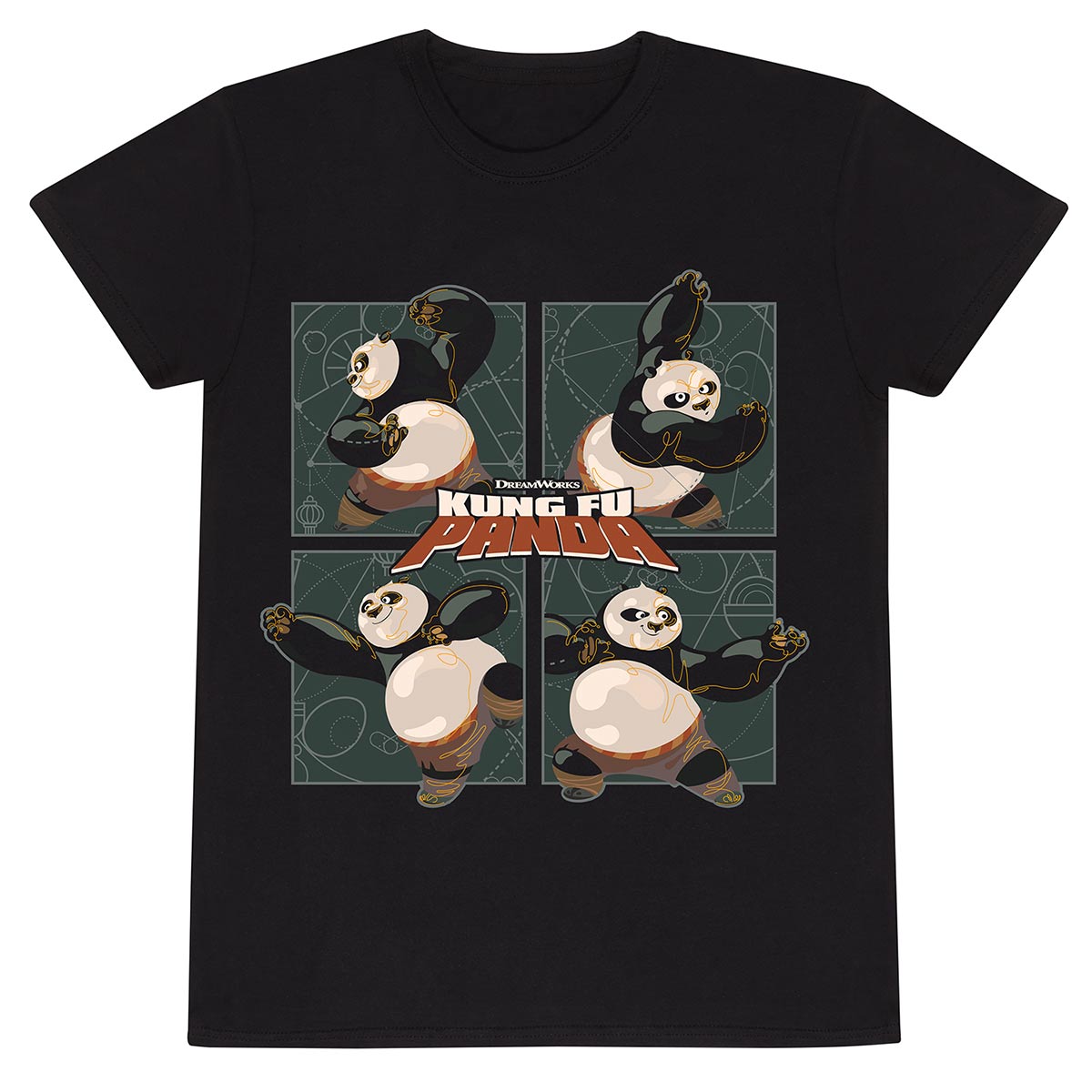 Official Dreamworks Kung Fu Panda Fighting Stance T-Shirt - Men's/Unis – Retro Tees Clothing