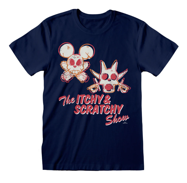 THE SIMPSONS - ITCHY AND SCRATCHY SKULLS - T-SHIRT – Retro Tees Clothing